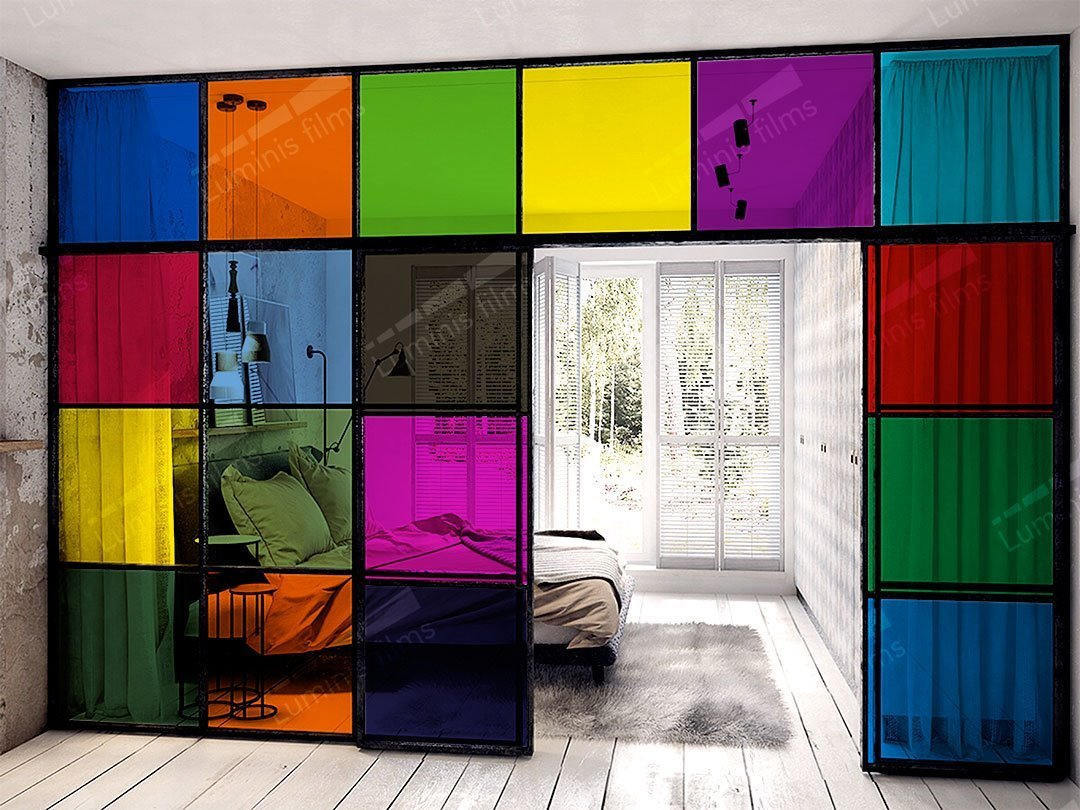 Ce film de décoration coloré violet apporte une nouvelle dimension et ...