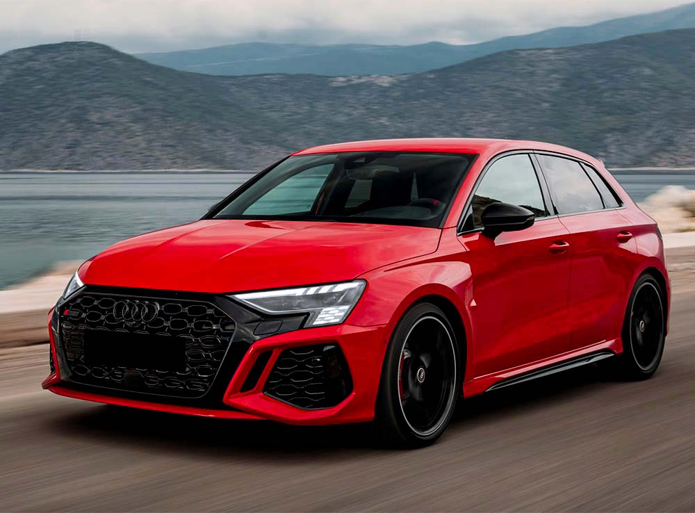 Covering voiture rouge braise brillant 3D